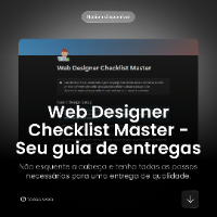 Web Designer Checklist Master - Acelere suas entregas