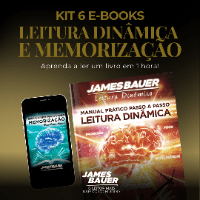 KIT 6 E-BOOKS - LEITURA DINÂMICA E SUPER MEMORIZAÇÃO JAMES BAUER