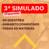 3º SIMULADO COMPLETO CFSD/PMMG - 2023