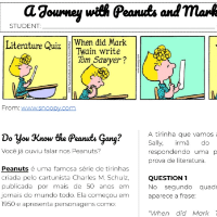 Simple past - Short biography: Mark Twain - Atividade contextualizada ...