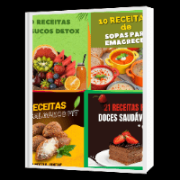 COMBO FIT 4 E-BOOKS DE RECEITAS SAUDÁVEIS