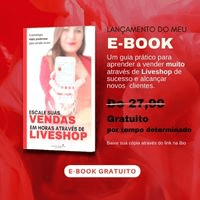 E-book: Escale suas vendas em horas através de Liveshop