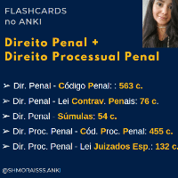 Flashcards - Direito Penal e Direito Processual Penal