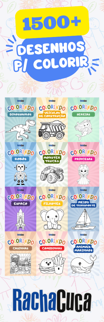 1500+ Desenhos P/ Colorir - Racha Cuca