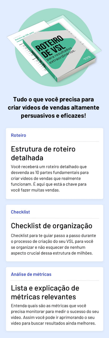 Roteiro de VSL para resultados extraordinários